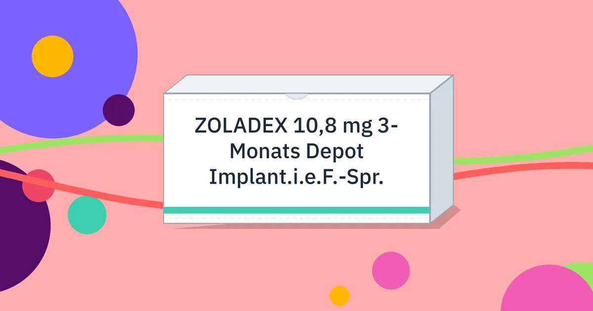 Symbolbild: Packung mit der Aufschrift ZOLADEX 10,8 mg 3-Monats Depot Implant.i.e.F.-Spr. (PZN 11527584) – Verfügbarkeit und Bezug in Apotheken in Frankfurt am Main