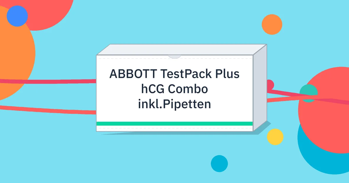 Symbolbild: Packung mit der Aufschrift ABBOTT TestPack Plus hCG Combo inkl.Pipetten (PZN 16613992) – Verfügbarkeit und Bezug in Apotheken in Frankfurt am Main