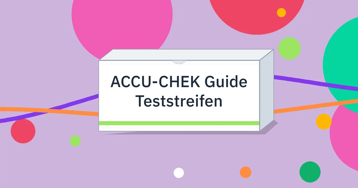 Symbolbild: Packung mit der Aufschrift ACCU-CHEK Guide Teststreifen (PZN 15618556) – Verfügbarkeit und Bezug in Apotheken in Frankfurt am Main