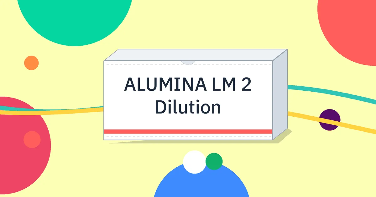 Symbolbild: Packung mit der Aufschrift ALUMINA LM 2 Dilution (PZN 12758334) – Verfügbarkeit und Bezug in Apotheken in Frankfurt am Main