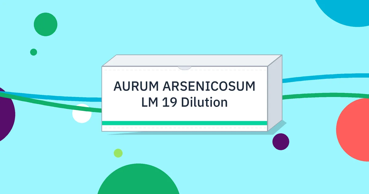 Symbolbild: Packung mit der Aufschrift AURUM ARSENICOSUM LM 19 Dilution (PZN 12783421) – Verfügbarkeit und Bezug in Apotheken in Frankfurt am Main