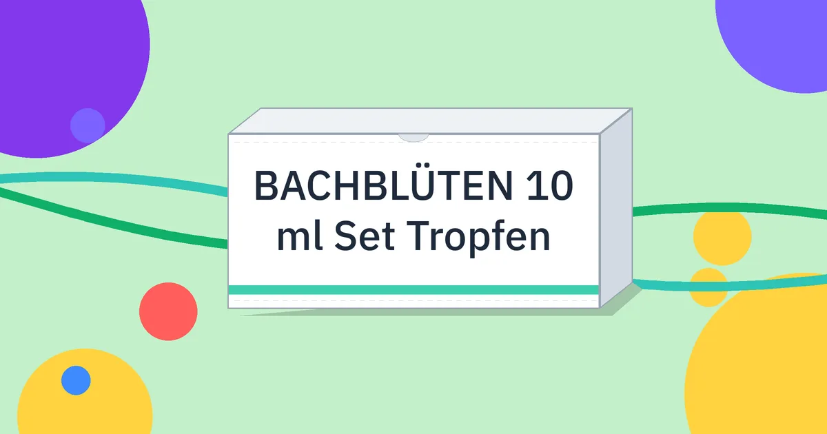 Symbolbild: Packung mit der Aufschrift BACHBLÜTEN 10 ml Set Tropfen (PZN 00018247) – Verfügbarkeit und Bezug in Apotheken in Frankfurt am Main