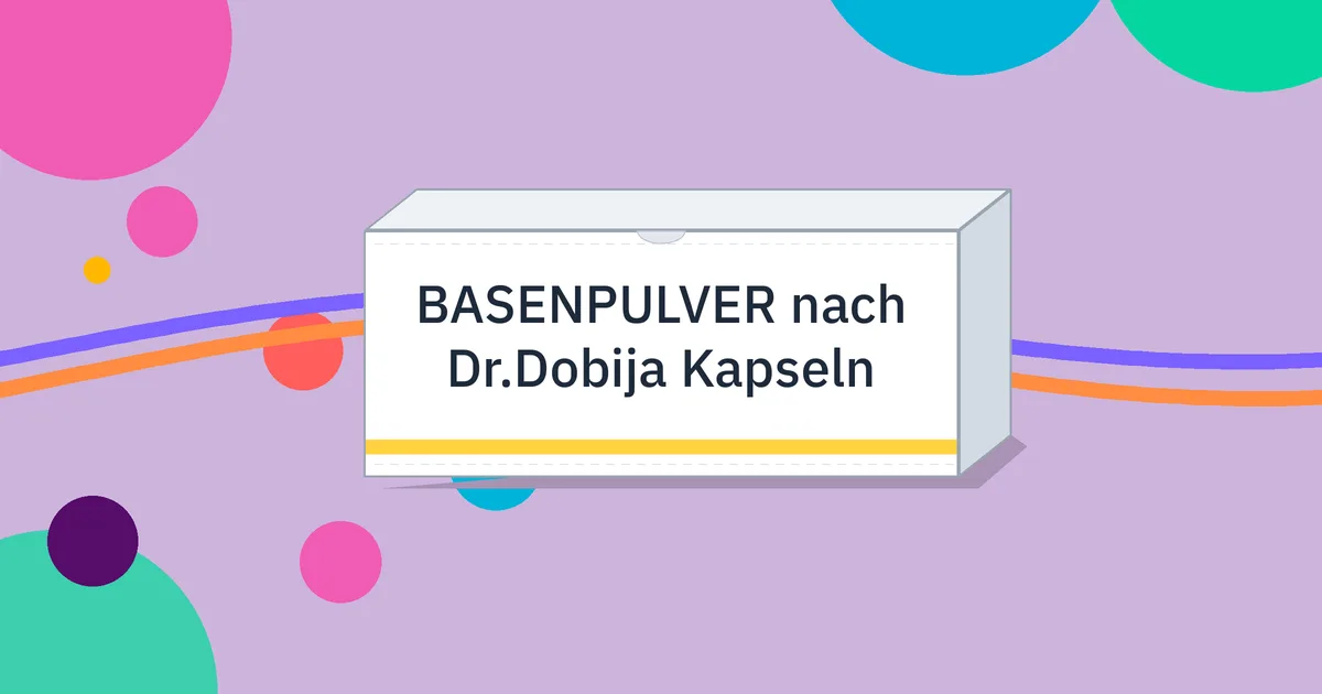 Symbolbild: Packung mit der Aufschrift BASENPULVER nach Dr.Dobija Kapseln (PZN 19520966) – Verfügbarkeit und Bezug in Apotheken in Frankfurt am Main