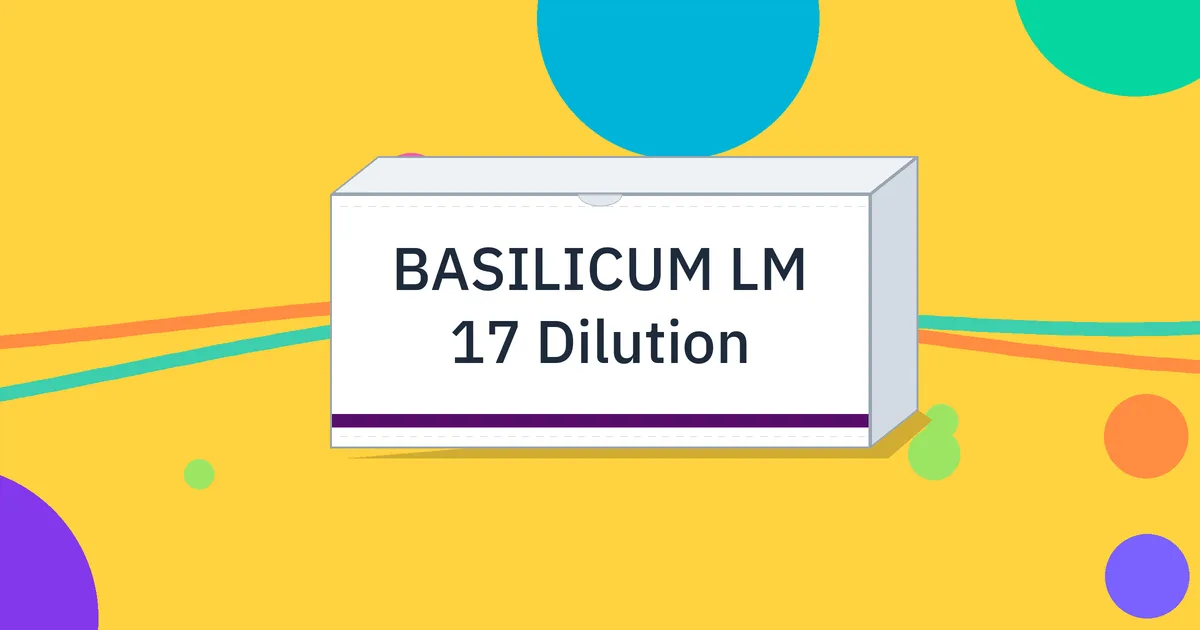 Symbolbild: Packung mit der Aufschrift BASILICUM LM 17 Dilution (PZN 12790786) – Verfügbarkeit und Bezug in Apotheken in Frankfurt am Main
