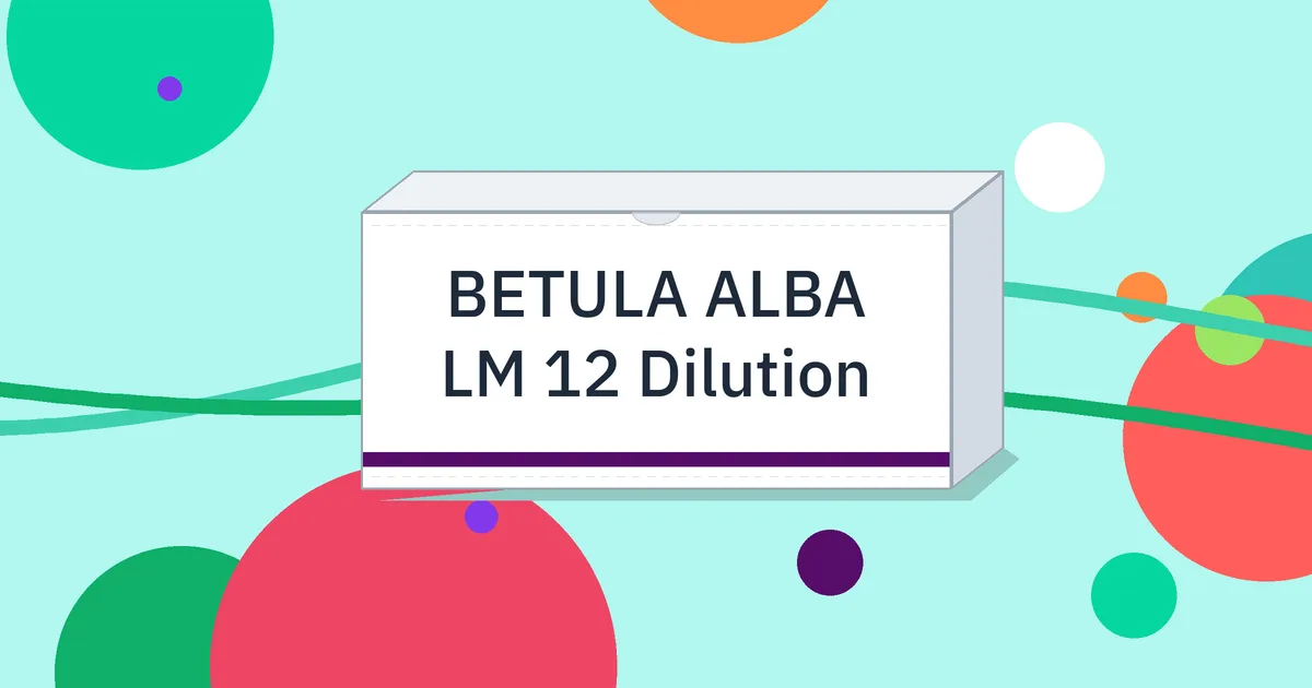 Symbolbild: Packung mit der Aufschrift BETULA ALBA LM 12 Dilution (PZN 12793804) – Verfügbarkeit und Bezug in Apotheken in Frankfurt am Main