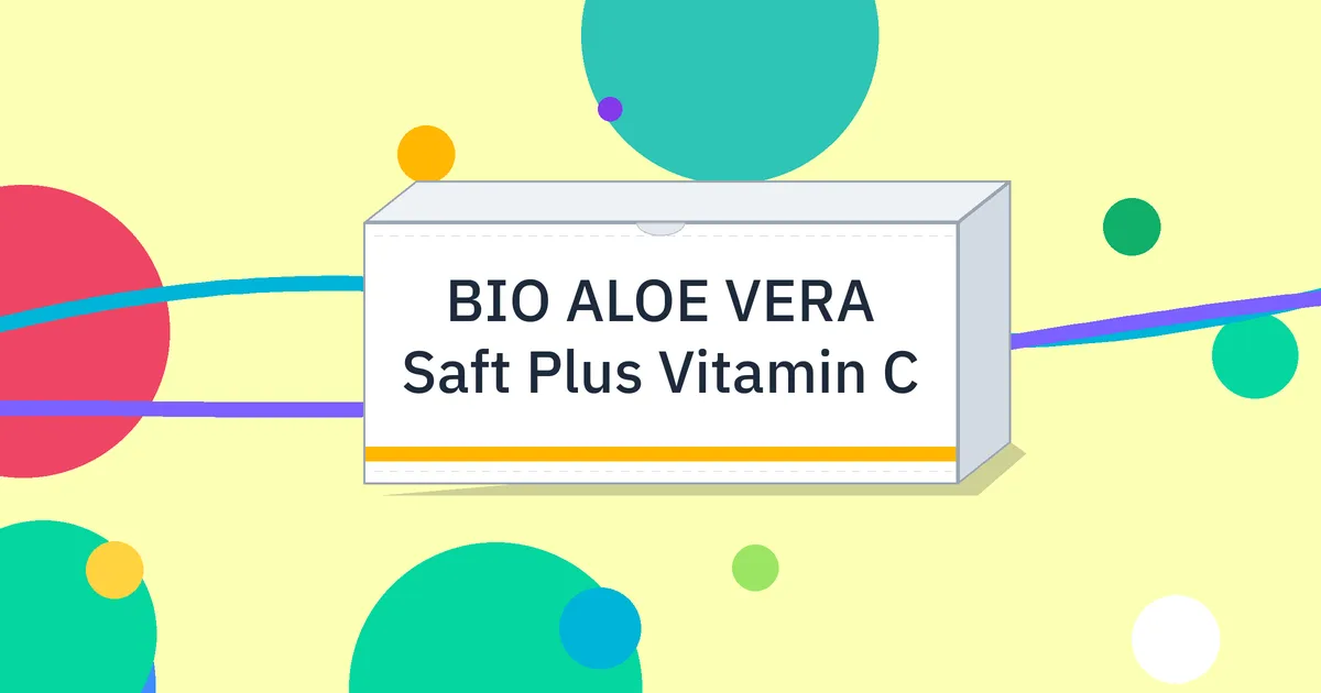 Symbolbild: Packung mit der Aufschrift BIO ALOE VERA Saft Plus Vitamin C (PZN 03099826) – Verfügbarkeit und Bezug in Apotheken in Frankfurt am Main
