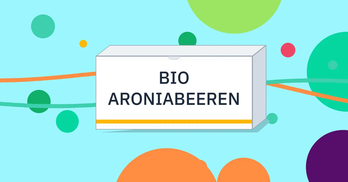 Symbolbild: Packung mit der Aufschrift BIO ARONIABEEREN (PZN 14415383) – Verfügbarkeit und Bezug in Apotheken in Frankfurt am Main