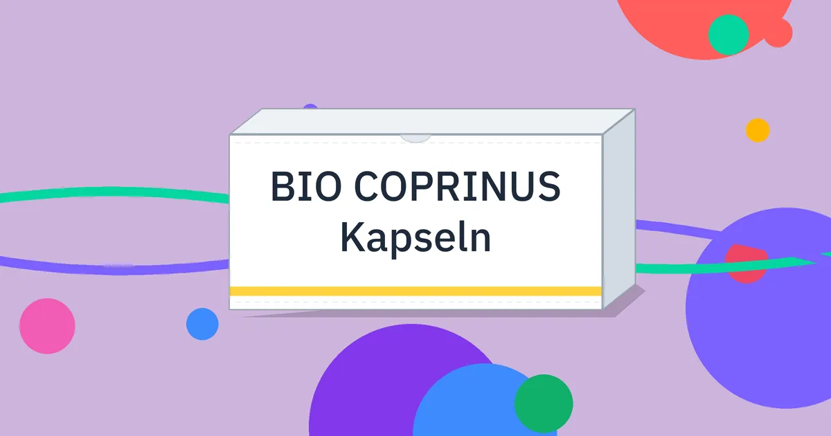 Symbolbild: Packung mit der Aufschrift BIO COPRINUS Kapseln (PZN 10789968) – Verfügbarkeit und Bezug in Apotheken in Frankfurt am Main