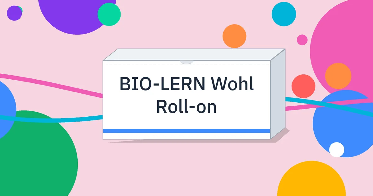 Symbolbild: Packung mit der Aufschrift BIO-LERN Wohl Roll-on (PZN 18881544) – Verfügbarkeit und Bezug in Apotheken in Frankfurt am Main