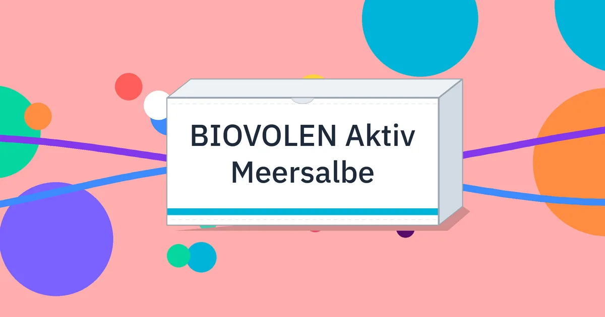 Symbolbild: Packung mit der Aufschrift BIOVOLEN Aktiv Meersalbe (PZN 19397365) – Verfügbarkeit und Bezug in Apotheken in Frankfurt am Main