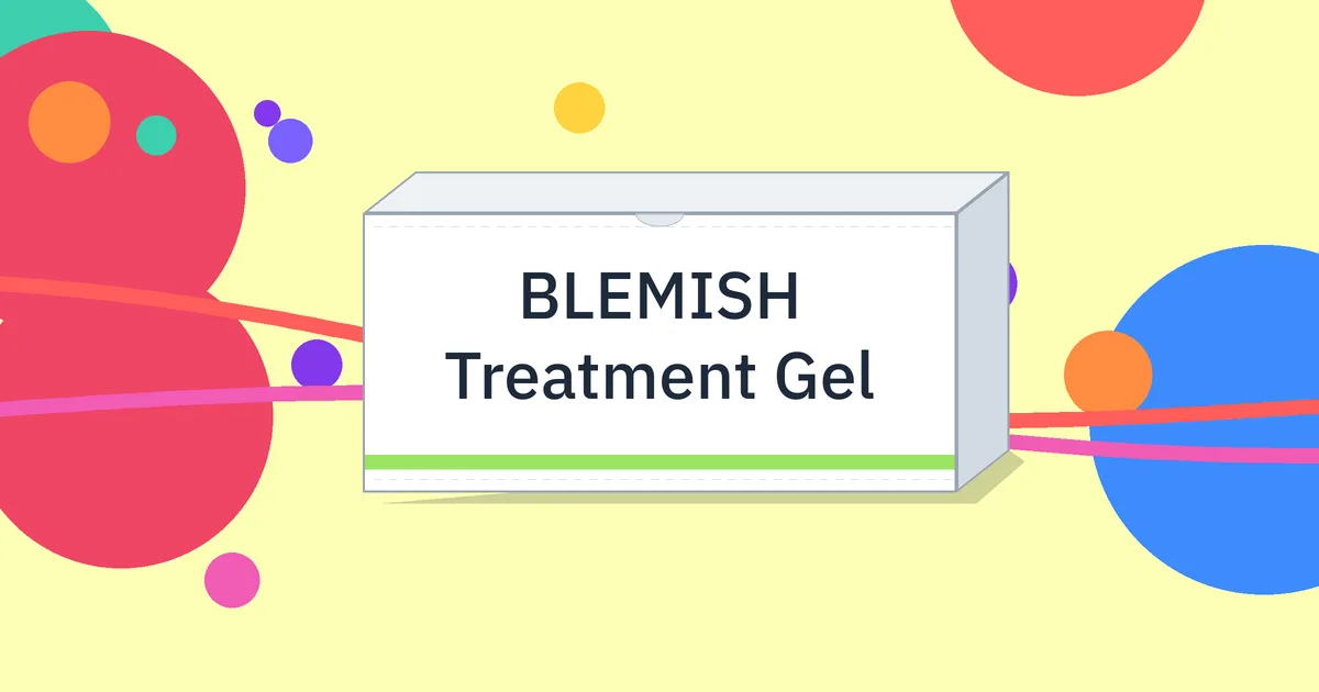 Symbolbild: Packung mit der Aufschrift BLEMISH Treatment Gel (PZN 17886278) – Verfügbarkeit und Bezug in Apotheken in Frankfurt am Main