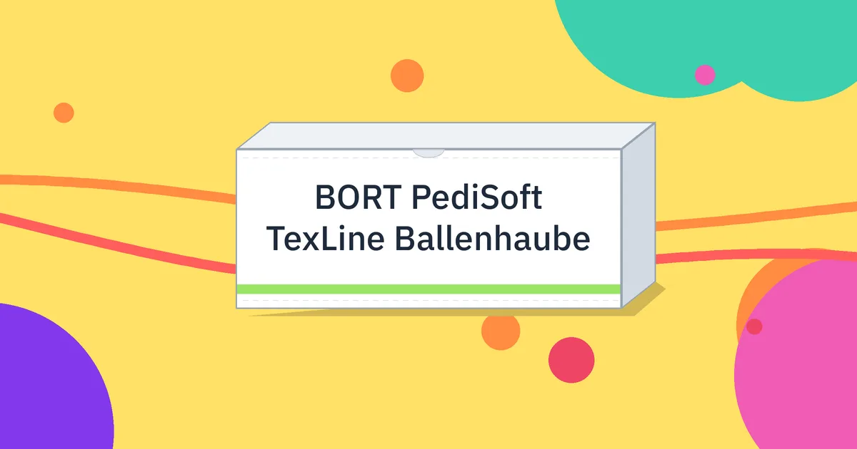 Symbolbild: Packung mit der Aufschrift BORT PediSoft TexLine Ballenhaube (PZN 09443667) – Verfügbarkeit und Bezug in Apotheken in Frankfurt am Main