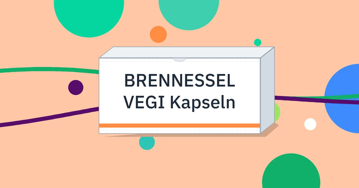 Symbolbild: Packung mit der Aufschrift BRENNESSEL VEGI Kapseln (PZN 00832657) – Verfügbarkeit und Bezug in Apotheken in Frankfurt am Main