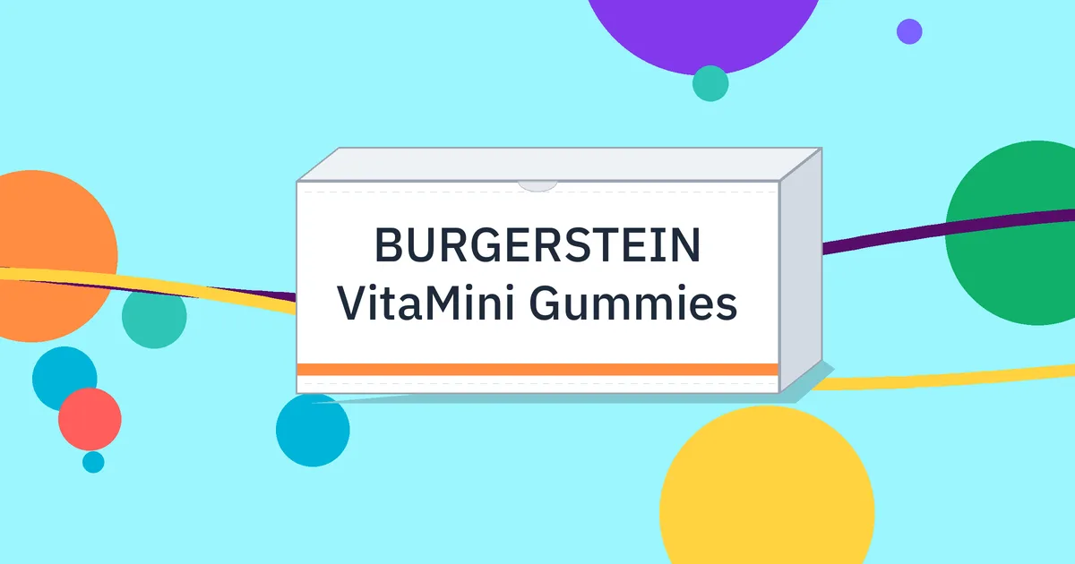Symbolbild: Packung mit der Aufschrift BURGERSTEIN VitaMini Gummies (PZN 20197631) – Verfügbarkeit und Bezug in Apotheken in Frankfurt am Main