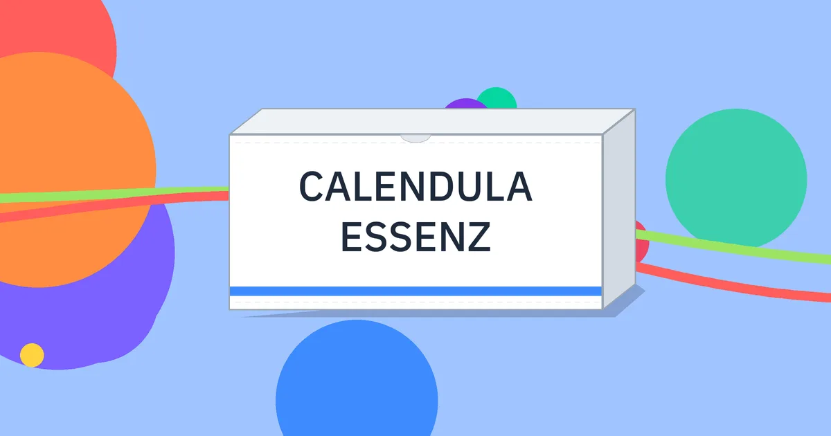 Symbolbild: Packung mit der Aufschrift CALENDULA ESSENZ (PZN 01681338) – Verfügbarkeit und Bezug in Apotheken in Frankfurt am Main