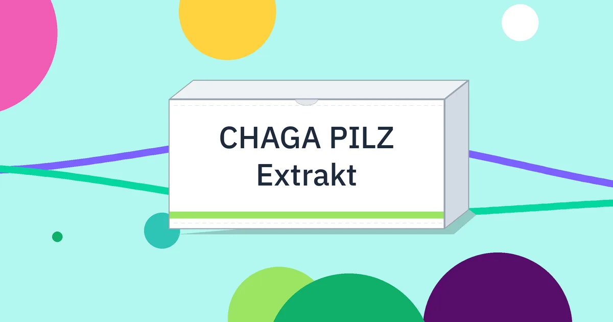 Symbolbild: Packung mit der Aufschrift CHAGA PILZ Extrakt (PZN 15317518) – Verfügbarkeit und Bezug in Apotheken in Frankfurt am Main
