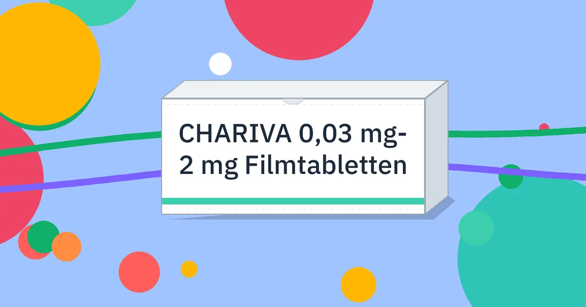 Symbolbild: Packung mit der Aufschrift CHARIVA 0,03 mg-2 mg Filmtabletten (PZN 15398706) – Verfügbarkeit und Bezug in Apotheken in Frankfurt am Main