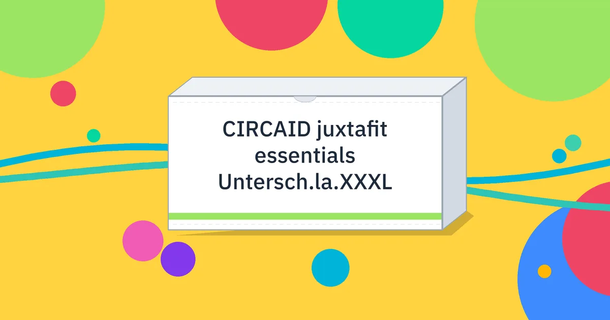 Symbolbild: Packung mit der Aufschrift CIRCAID juxtafit essentials Untersch.la.XXXL (PZN 19824850) – Verfügbarkeit und Bezug in Apotheken in Frankfurt am Main