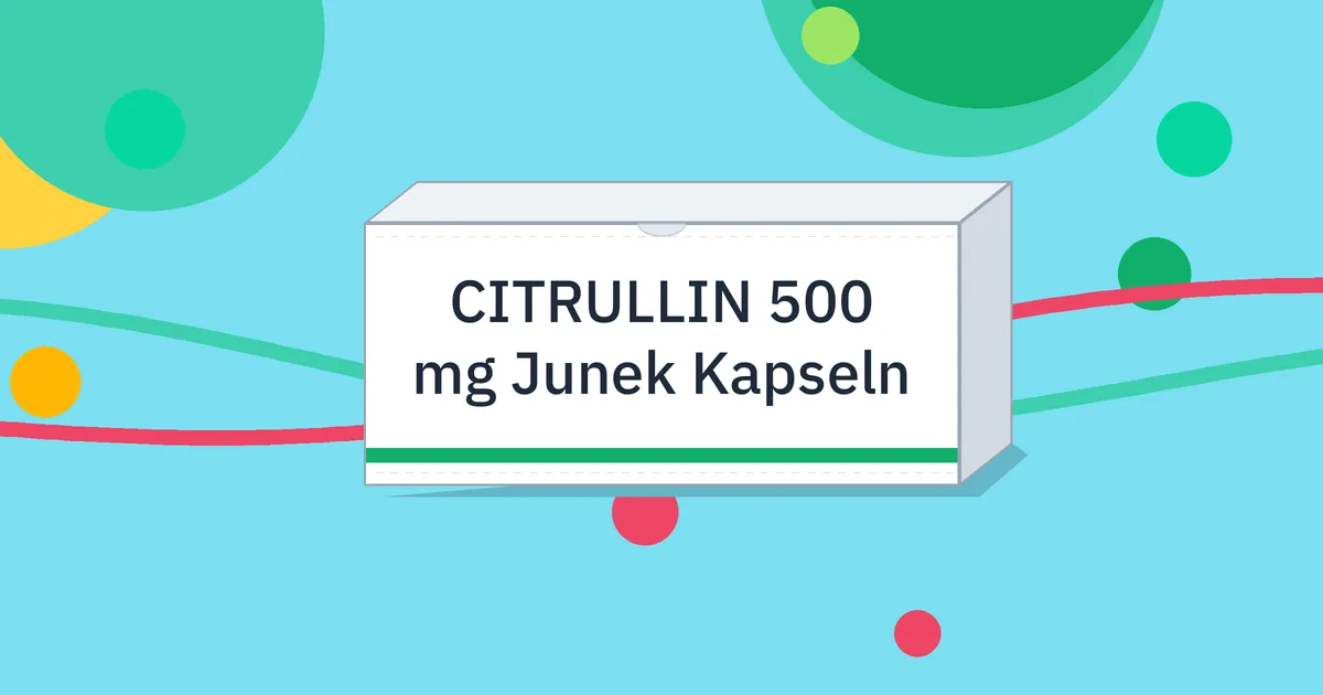 Symbolbild: Packung mit der Aufschrift CITRULLIN 500 mg Junek Kapseln (PZN 07073249) – Verfügbarkeit und Bezug in Apotheken in Frankfurt am Main