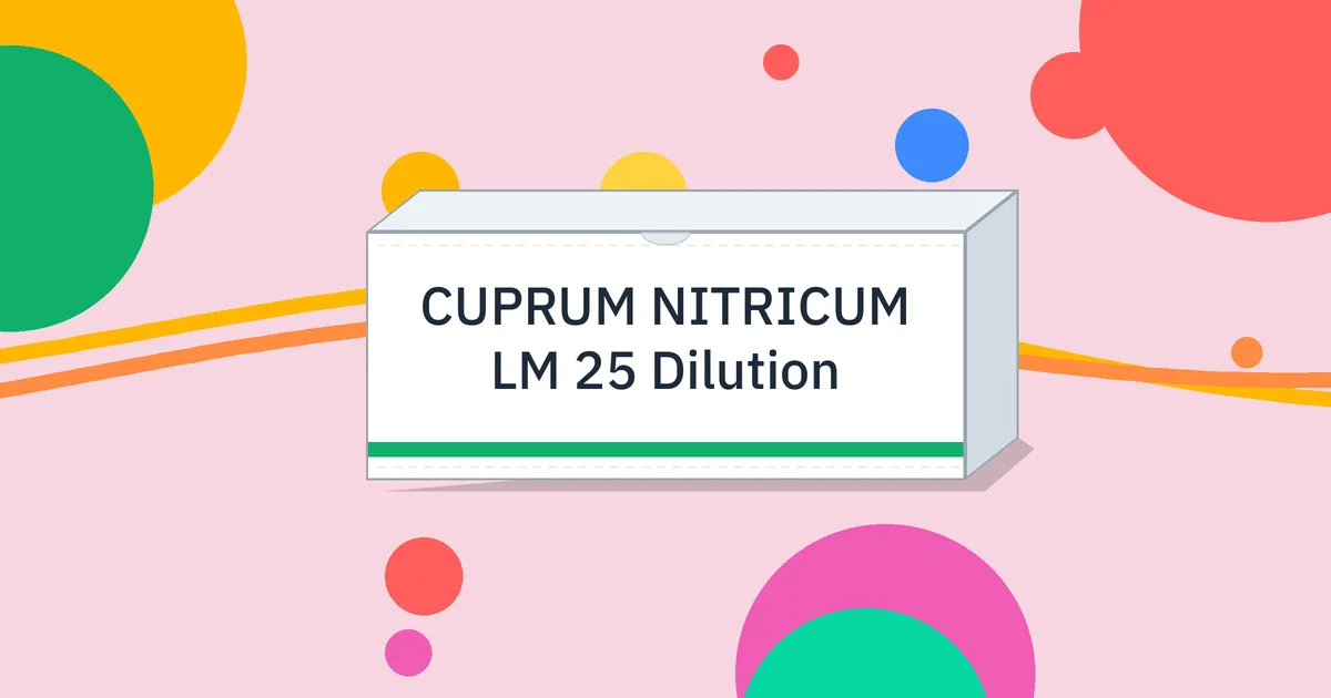 Symbolbild: Packung mit der Aufschrift CUPRUM NITRICUM LM 25 Dilution (PZN 12838725) – Verfügbarkeit und Bezug in Apotheken in Frankfurt am Main