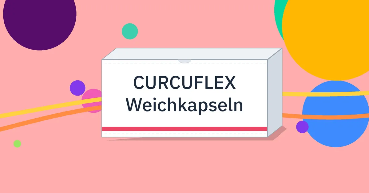Symbolbild: Packung mit der Aufschrift CURCUFLEX Weichkapseln (PZN 10199735) – Verfügbarkeit und Bezug in Apotheken in Frankfurt am Main