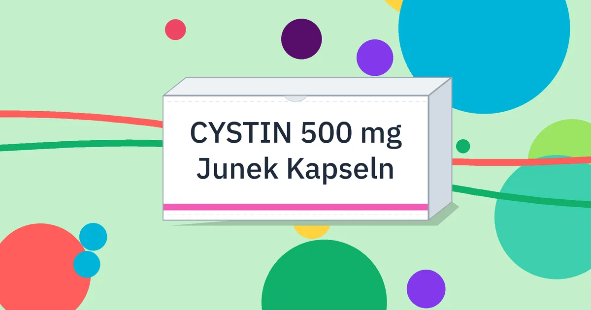 Symbolbild: Packung mit der Aufschrift CYSTIN 500 mg Junek Kapseln (PZN 00132523) – Verfügbarkeit und Bezug in Apotheken in Frankfurt am Main