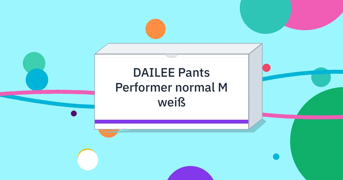 Symbolbild: Packung mit der Aufschrift DAILEE Pants Performer normal M weiß (PZN 18047657) – Verfügbarkeit und Bezug in Apotheken in Frankfurt am Main