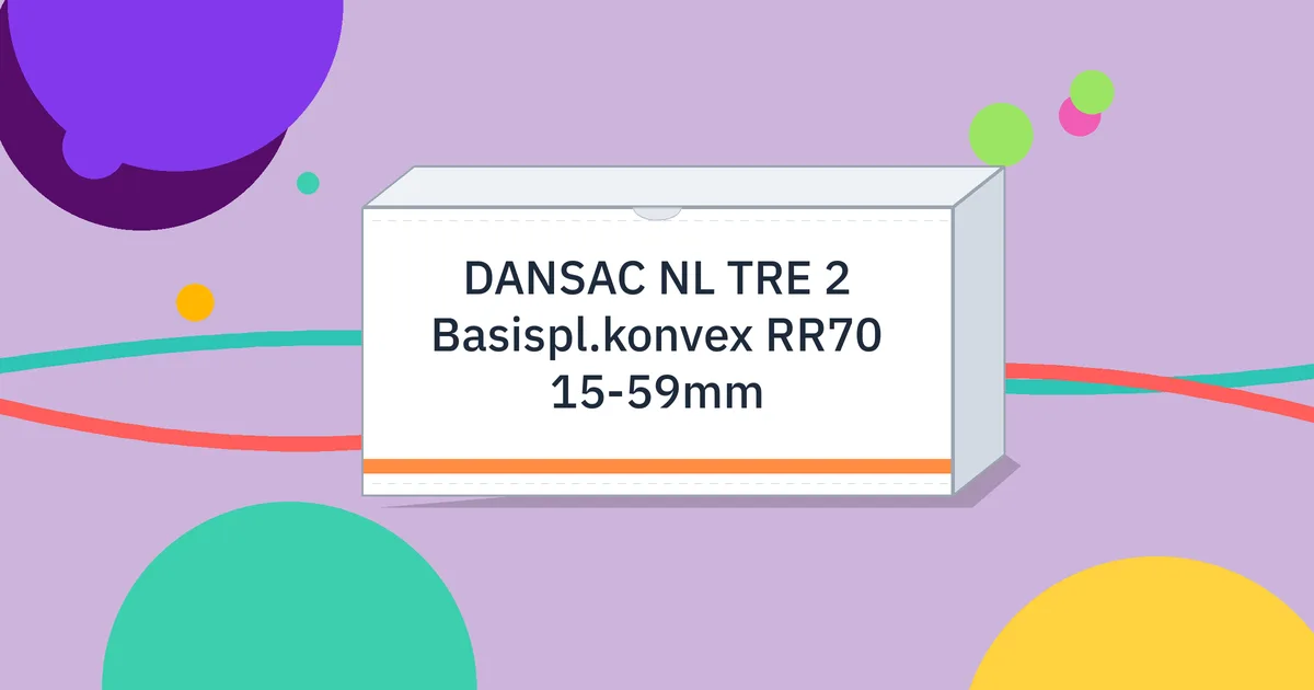 Symbolbild: Packung mit der Aufschrift DANSAC NL TRE 2 Basispl.konvex RR70 15-59mm (PZN 15302818) – Verfügbarkeit und Bezug in Apotheken in Frankfurt am Main