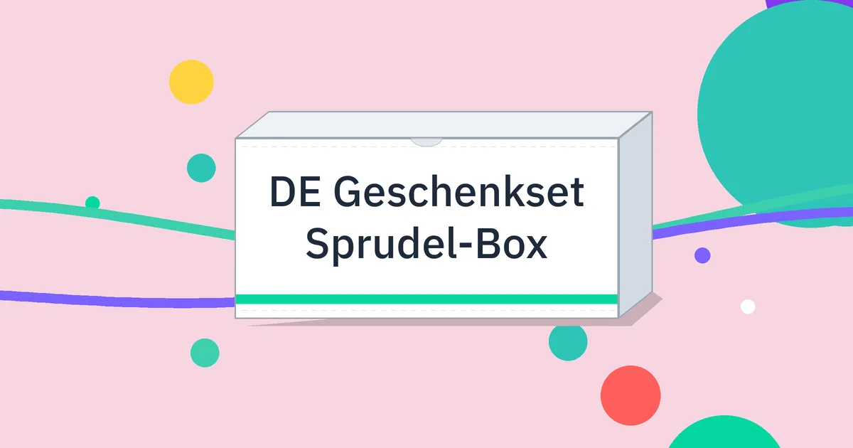 Symbolbild: Packung mit der Aufschrift DE Geschenkset Sprudel-Box (PZN 18771815) – Verfügbarkeit und Bezug in Apotheken in Frankfurt am Main