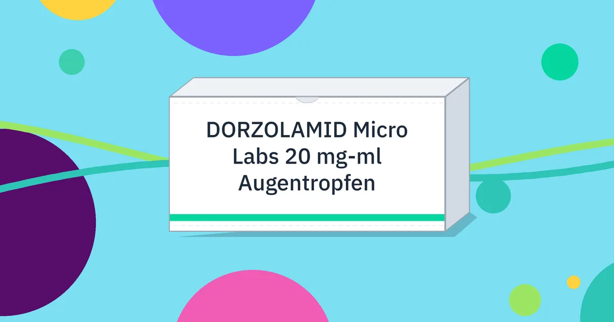 Symbolbild: Packung mit der Aufschrift DORZOLAMID Micro Labs 20 mg-ml Augentropfen (PZN 15577314) – Verfügbarkeit und Bezug in Apotheken in Frankfurt am Main