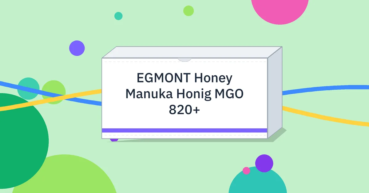 Symbolbild: Packung mit der Aufschrift EGMONT Honey Manuka Honig MGO 820+ (PZN 17637865) – Verfügbarkeit und Bezug in Apotheken in Frankfurt am Main