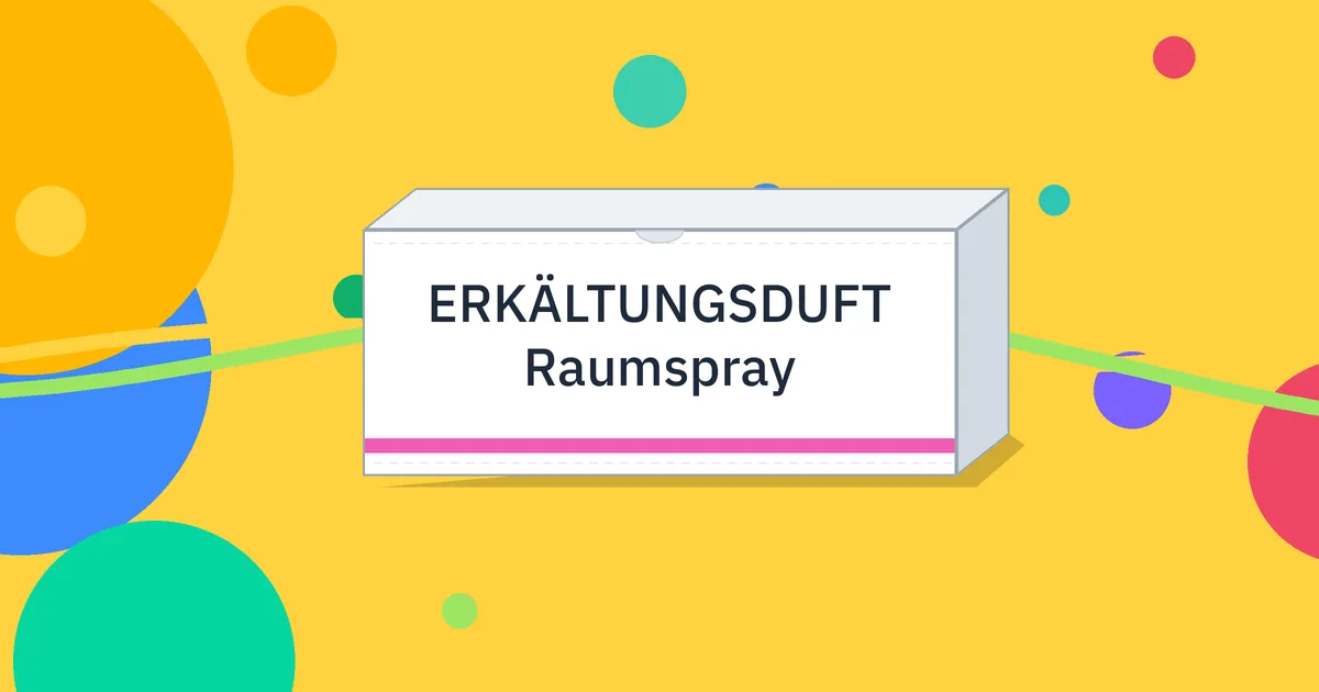 Symbolbild: Packung mit der Aufschrift ERKÄLTUNGSDUFT Raumspray (PZN 02069131) – Verfügbarkeit und Bezug in Apotheken in Frankfurt am Main