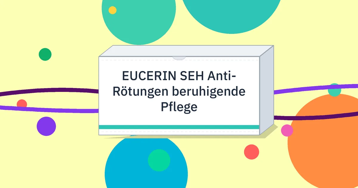Symbolbild: Packung mit der Aufschrift EUCERIN SEH Anti-Rötungen beruhigende Pflege (PZN 10268666) – Verfügbarkeit und Bezug in Apotheken in Frankfurt am Main