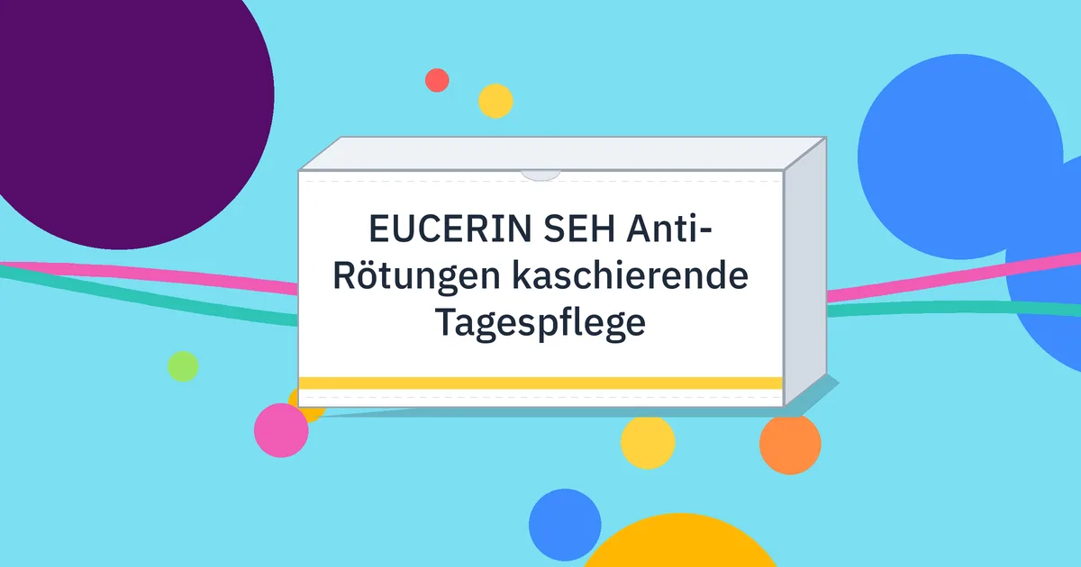 Symbolbild: Packung mit der Aufschrift EUCERIN SEH Anti-Rötungen kaschierende Tagespflege (PZN 10268643) – Verfügbarkeit und Bezug in Apotheken in Frankfurt am Main