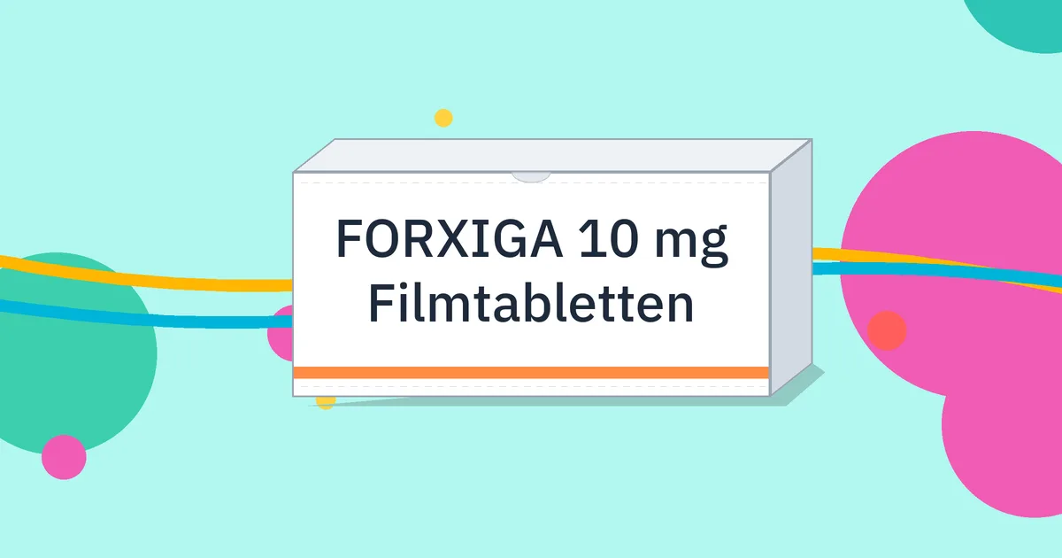 Symbolbild: Packung mit der Aufschrift FORXIGA 10 mg Filmtabletten (PZN 18053540) – Verfügbarkeit und Bezug in Apotheken in Frankfurt am Main
