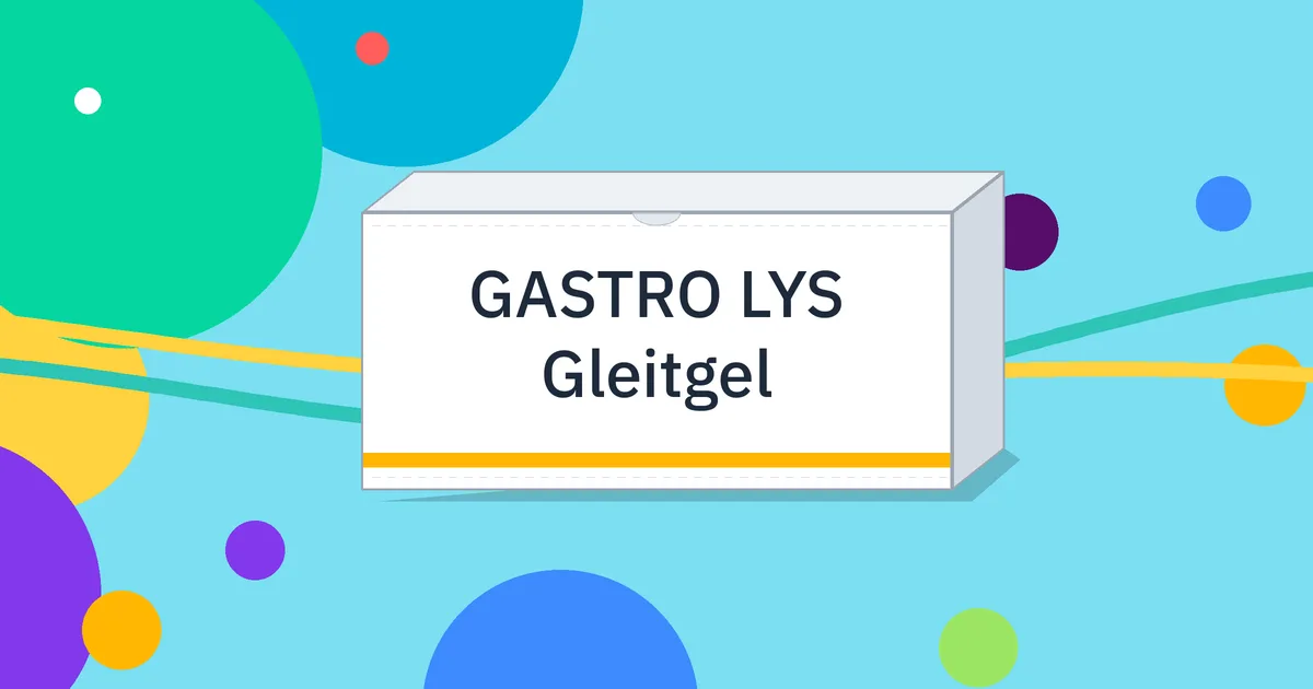 Symbolbild: Packung mit der Aufschrift GASTRO LYS Gleitgel (PZN 00169791) – Verfügbarkeit und Bezug in Apotheken in Frankfurt am Main