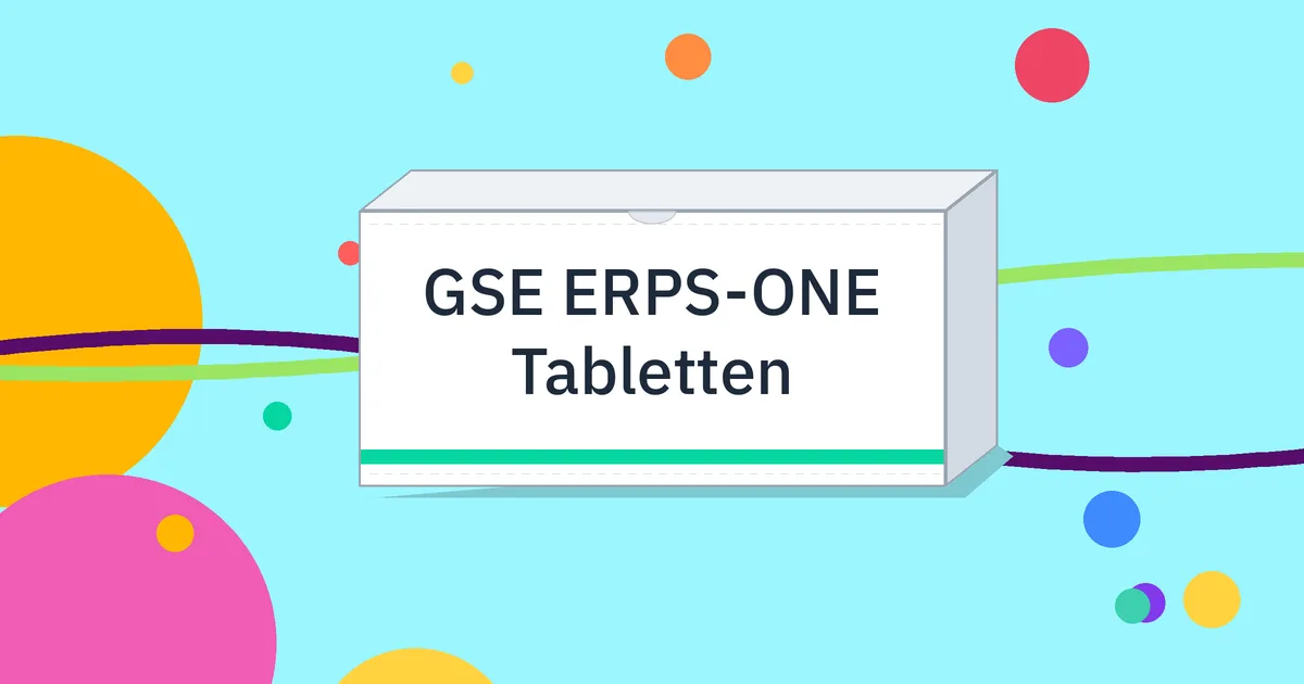 Symbolbild: Packung mit der Aufschrift GSE ERPS-ONE Tabletten (PZN 16198659) – Verfügbarkeit und Bezug in Apotheken in Frankfurt am Main