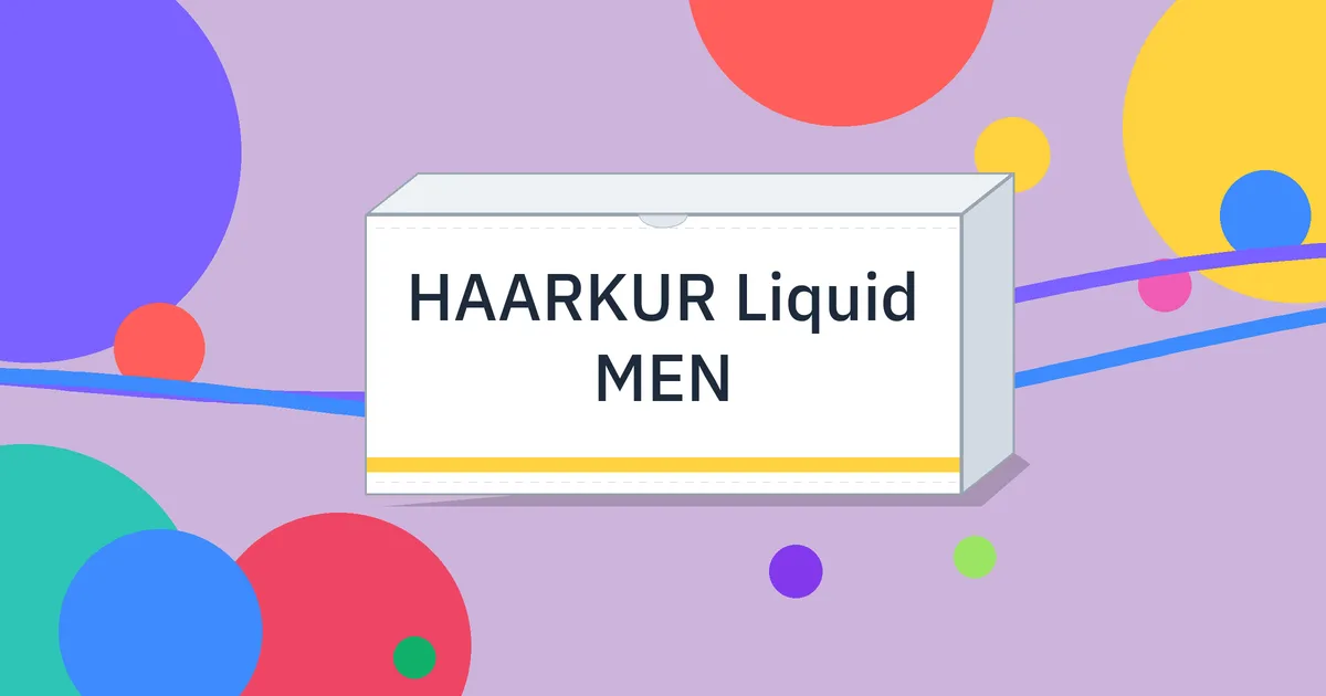 Symbolbild: Packung mit der Aufschrift HAARKUR Liquid MEN (PZN 19907599) – Verfügbarkeit und Bezug in Apotheken in Frankfurt am Main