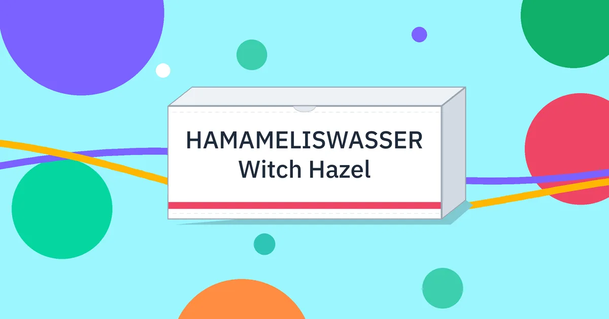 Symbolbild: Packung mit der Aufschrift HAMAMELISWASSER Witch Hazel (PZN 18786030) – Verfügbarkeit und Bezug in Apotheken in Frankfurt am Main