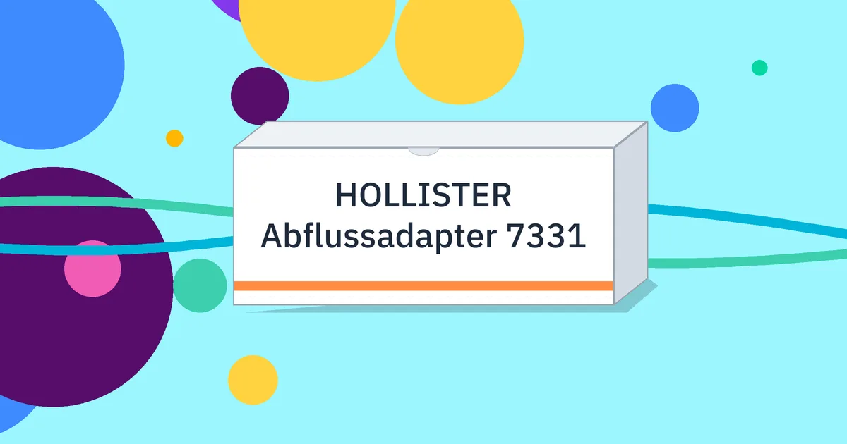 Symbolbild: Packung mit der Aufschrift HOLLISTER Abflussadapter 7331 (PZN 03429063) – Verfügbarkeit und Bezug in Apotheken in Frankfurt am Main