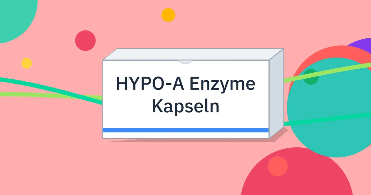 Symbolbild: Packung mit der Aufschrift HYPO-A Enzyme Kapseln (PZN 12418561) – Verfügbarkeit und Bezug in Apotheken in Frankfurt am Main