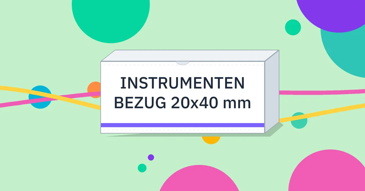 Symbolbild: Packung mit der Aufschrift INSTRUMENTEN BEZUG 20x40 mm (PZN 06058029) – Verfügbarkeit und Bezug in Apotheken in Frankfurt am Main