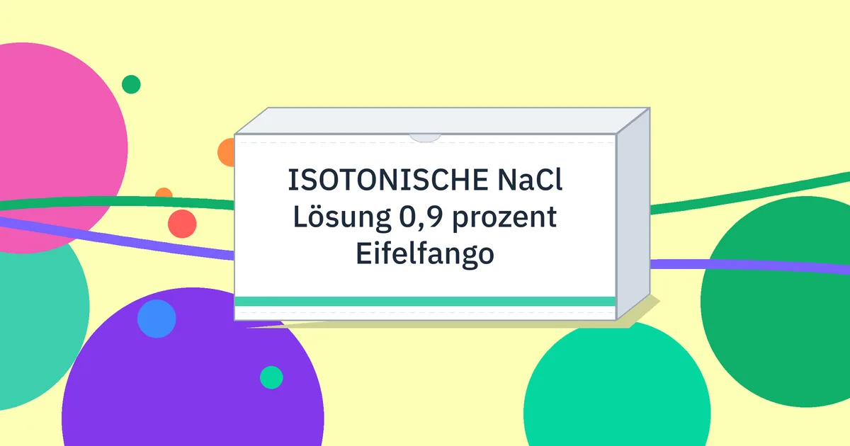 Symbolbild: Packung mit der Aufschrift ISOTONISCHE NaCl Lösung 0,9 prozent Eifelfango (PZN 04032936) – Verfügbarkeit und Bezug in Apotheken in Frankfurt am Main