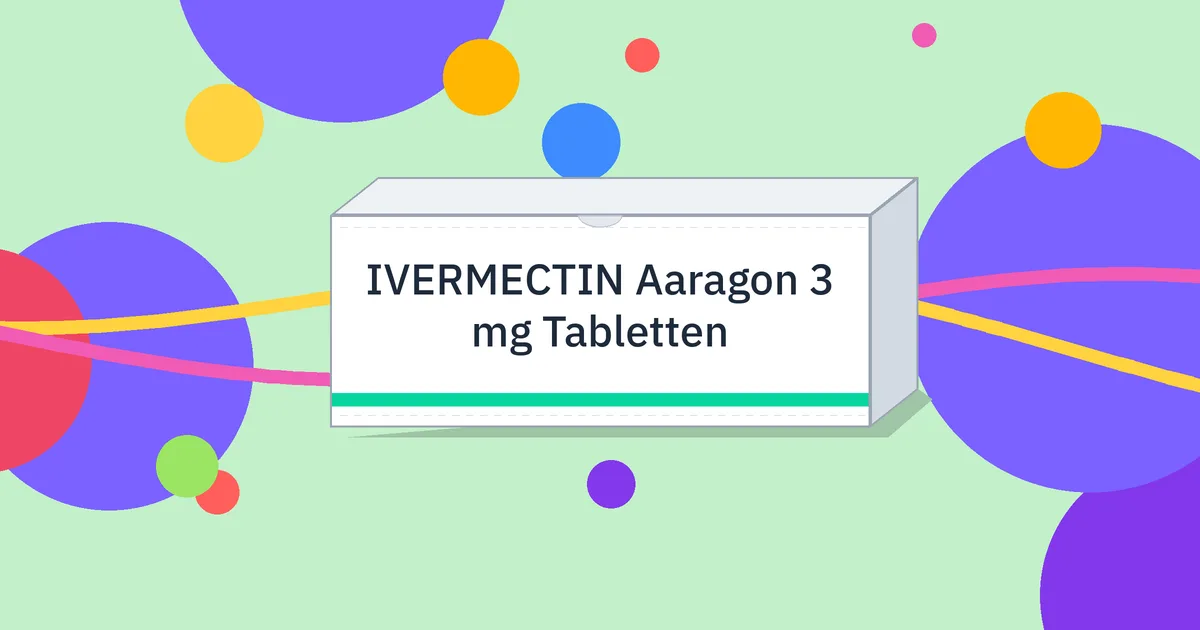 Symbolbild: Packung mit der Aufschrift IVERMECTIN Aaragon 3 mg Tabletten (PZN 19724019) – Verfügbarkeit und Bezug in Apotheken in Frankfurt am Main