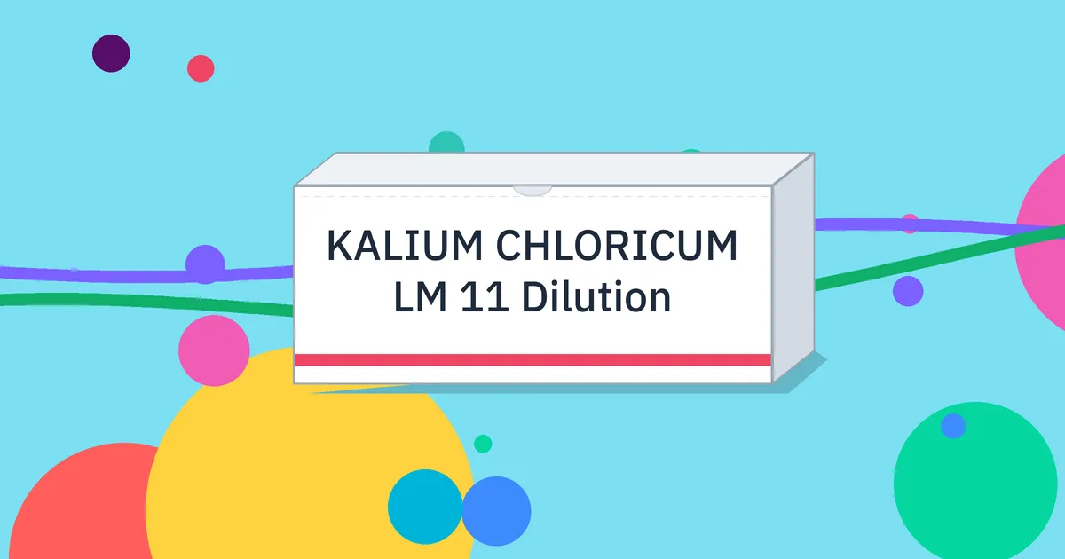 Symbolbild: Packung mit der Aufschrift KALIUM CHLORICUM LM 11 Dilution (PZN 12918708) – Verfügbarkeit und Bezug in Apotheken in Frankfurt am Main