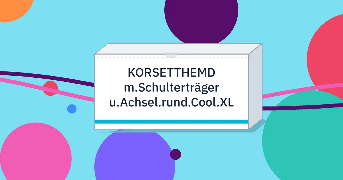 Symbolbild: Packung mit der Aufschrift KORSETTHEMD m.Schulterträger u.Achsel.rund.Cool.XL (PZN 09639270) – Verfügbarkeit und Bezug in Apotheken in Frankfurt am Main