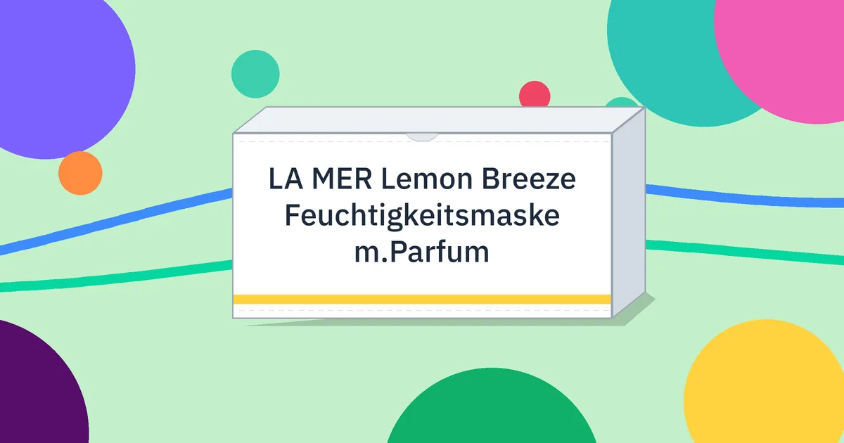 Symbolbild: Packung mit der Aufschrift LA MER Lemon Breeze Feuchtigkeitsmaske m.Parfum (PZN 18060008) – Verfügbarkeit und Bezug in Apotheken in Frankfurt am Main