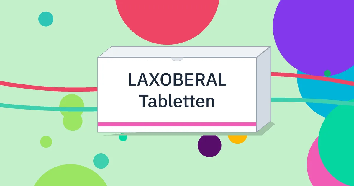 Symbolbild: Packung mit der Aufschrift LAXOBERAL Tabletten (PZN 03302919) – Verfügbarkeit und Bezug in Apotheken in Frankfurt am Main