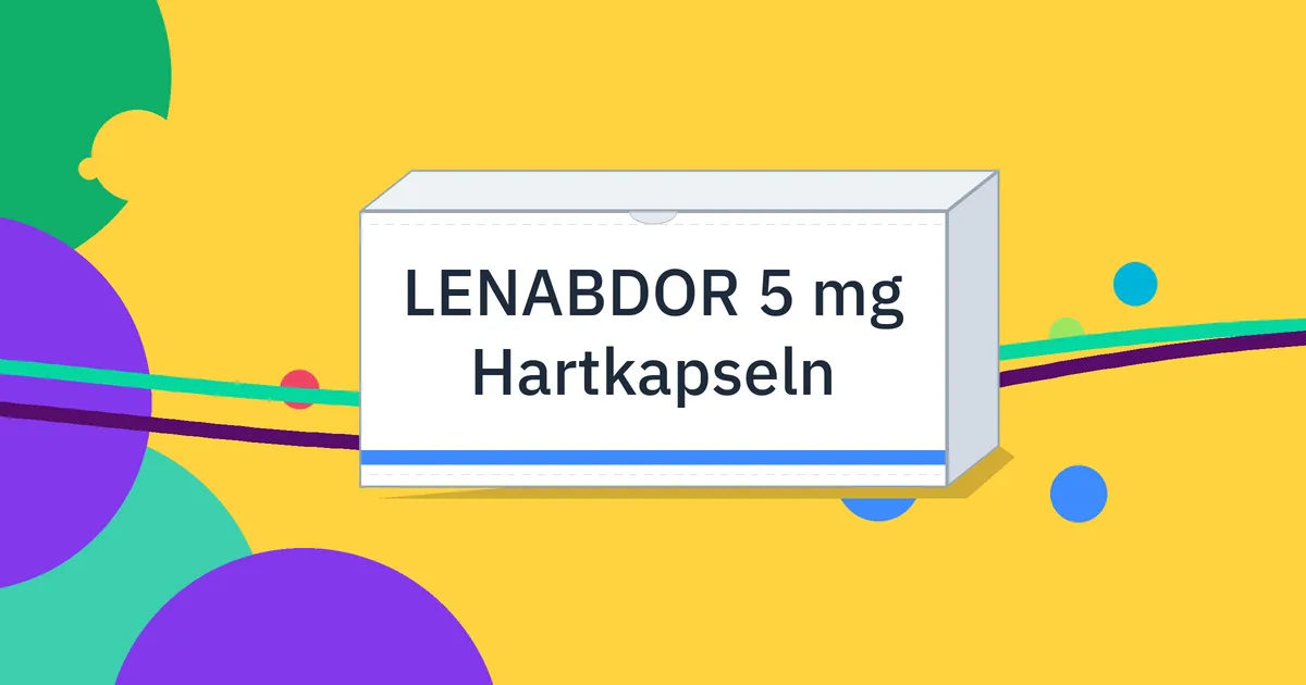Symbolbild: Packung mit der Aufschrift LENABDOR 5 mg Hartkapseln (PZN 17934267) – Verfügbarkeit und Bezug in Apotheken in Frankfurt am Main