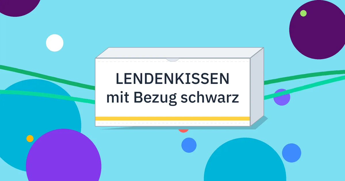 Symbolbild: Packung mit der Aufschrift LENDENKISSEN mit Bezug schwarz (PZN 00424728) – Verfügbarkeit und Bezug in Apotheken in Frankfurt am Main